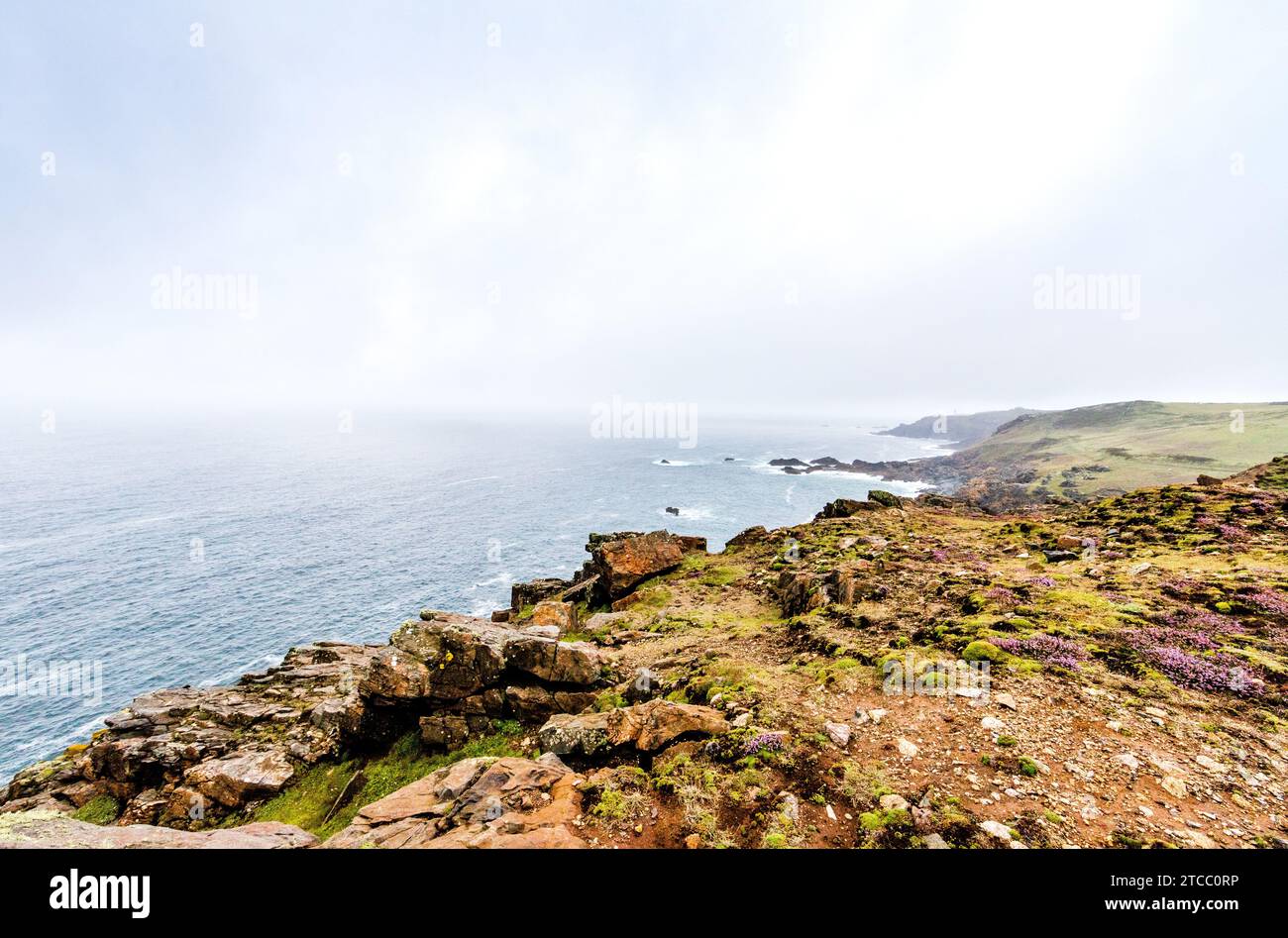 Cornwall coast line Stock Photo - Alamy