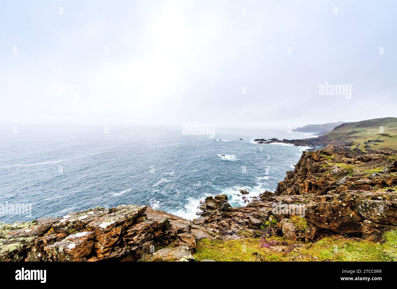 Cornwall coast line Stock Photo - Alamy