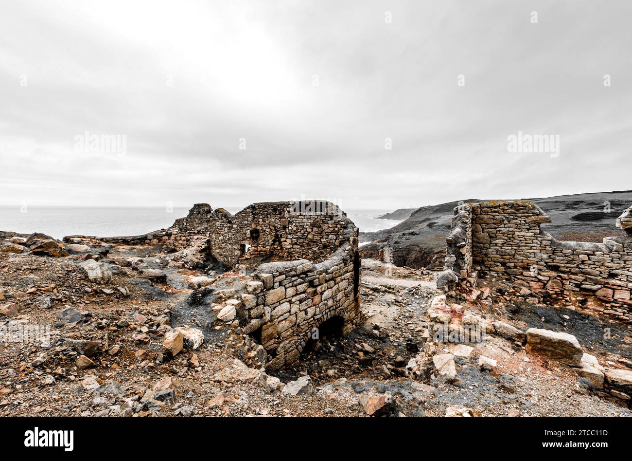 Cornwall coast line Stock Photo - Alamy