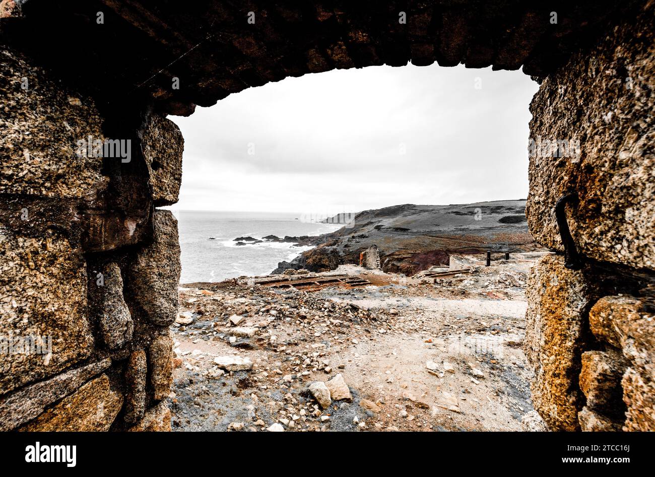 Cornwall coast line Stock Photo - Alamy