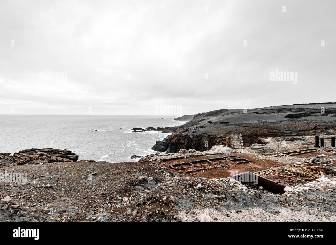 Cornwall coast line Stock Photo - Alamy