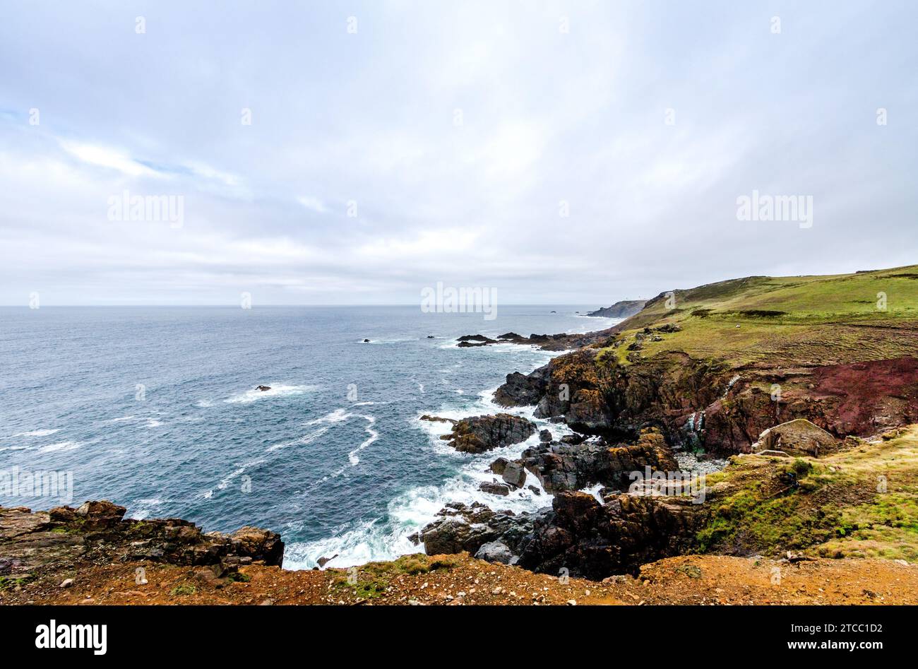 Cornwall coast line Stock Photo - Alamy