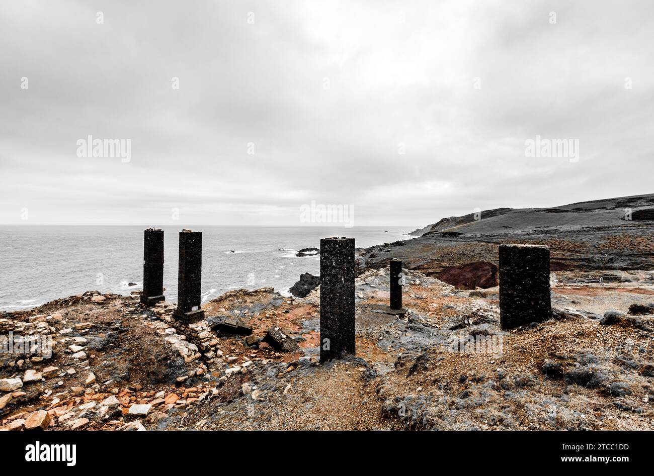 Cornwall coast line Stock Photo - Alamy