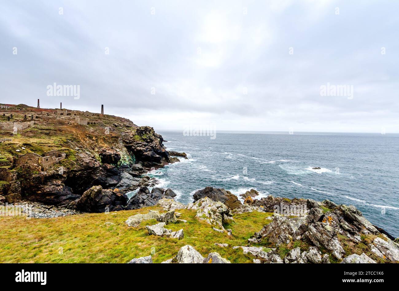 Cornwall coast line Stock Photo - Alamy