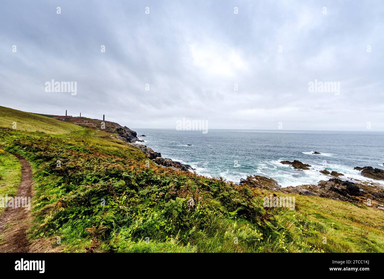 Cornwall coast line Stock Photo - Alamy