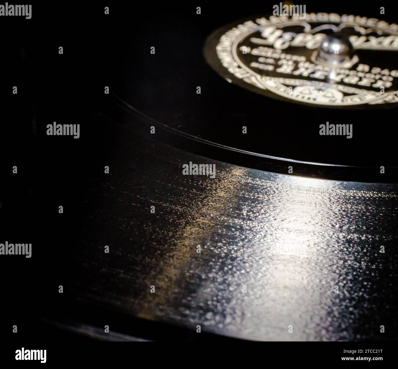 Texture of a vinyl record for a gramophone close-up Stock Photo - Alamy
