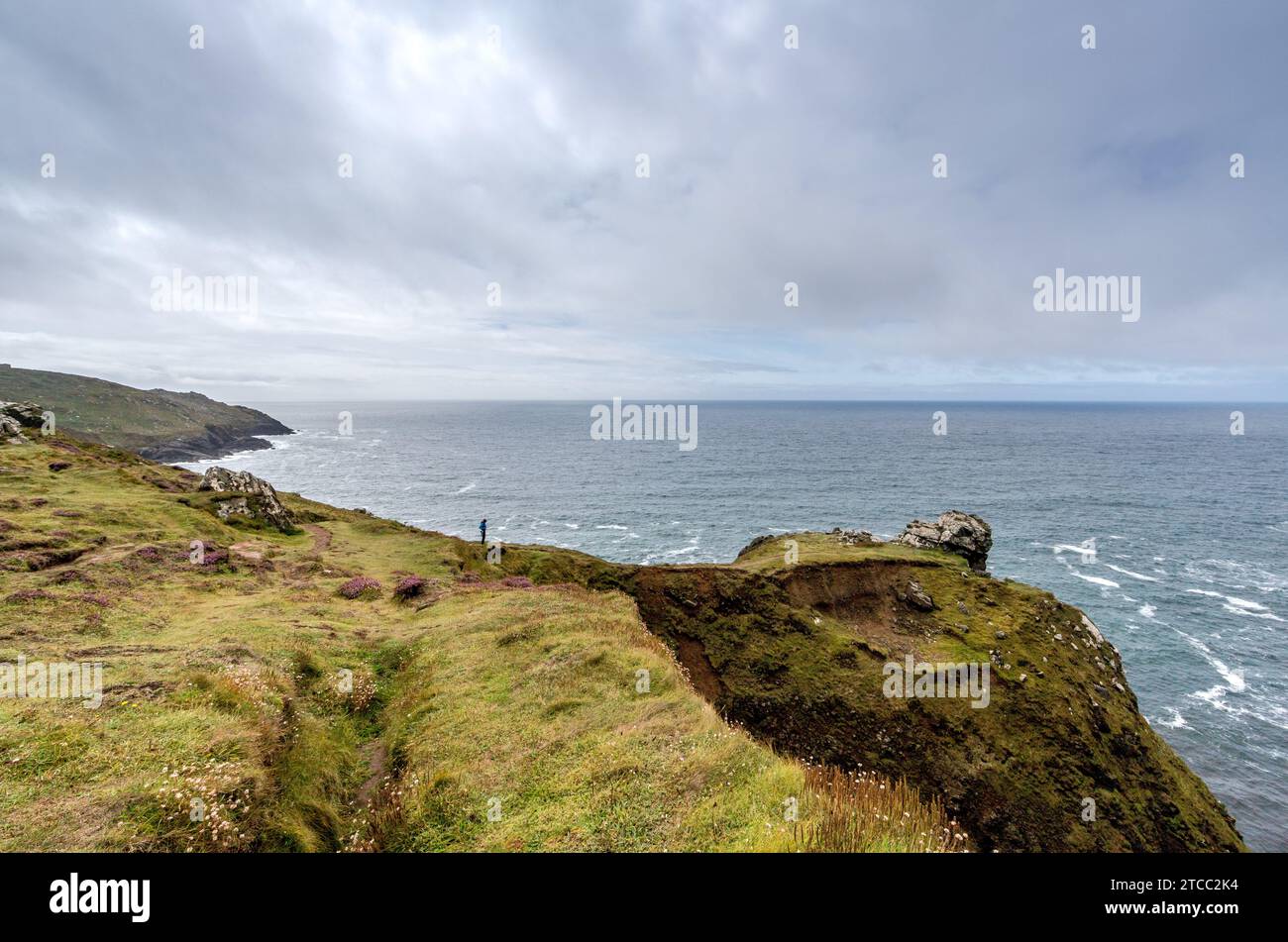Cornwall coast line Stock Photo - Alamy