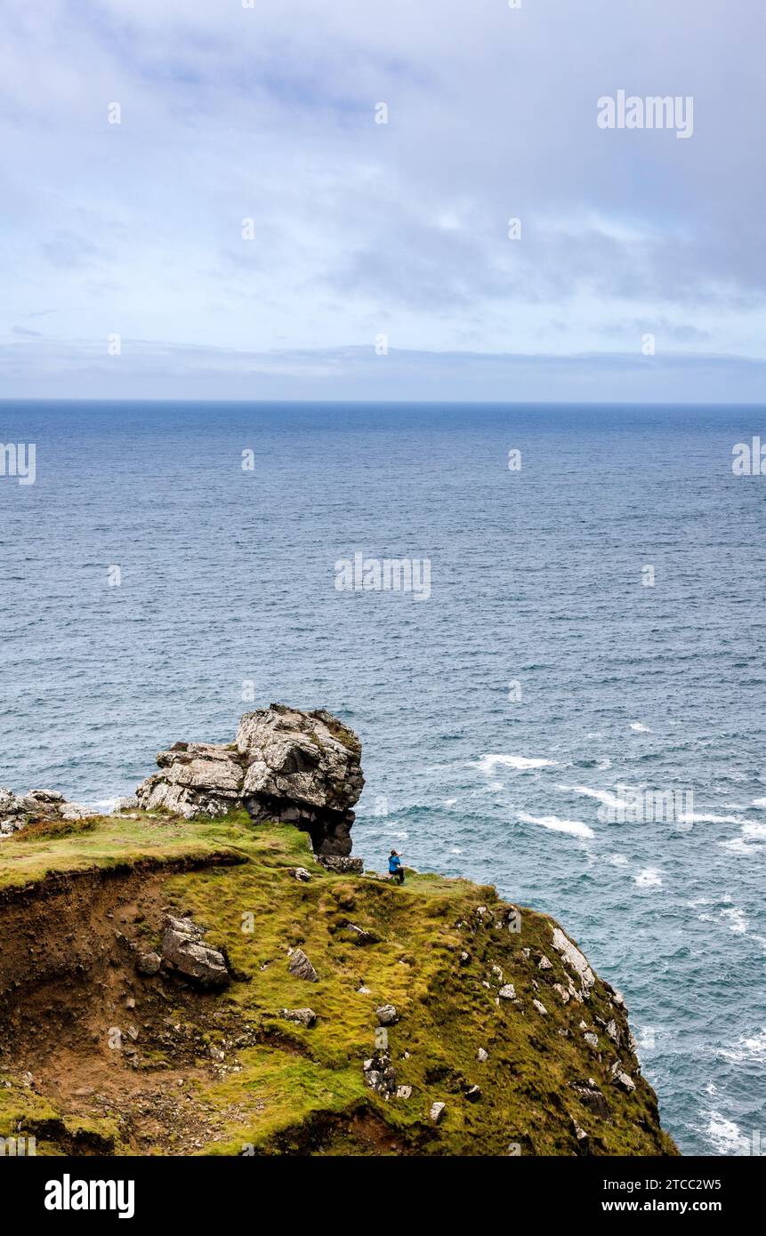 Cornwall coast line Stock Photo - Alamy