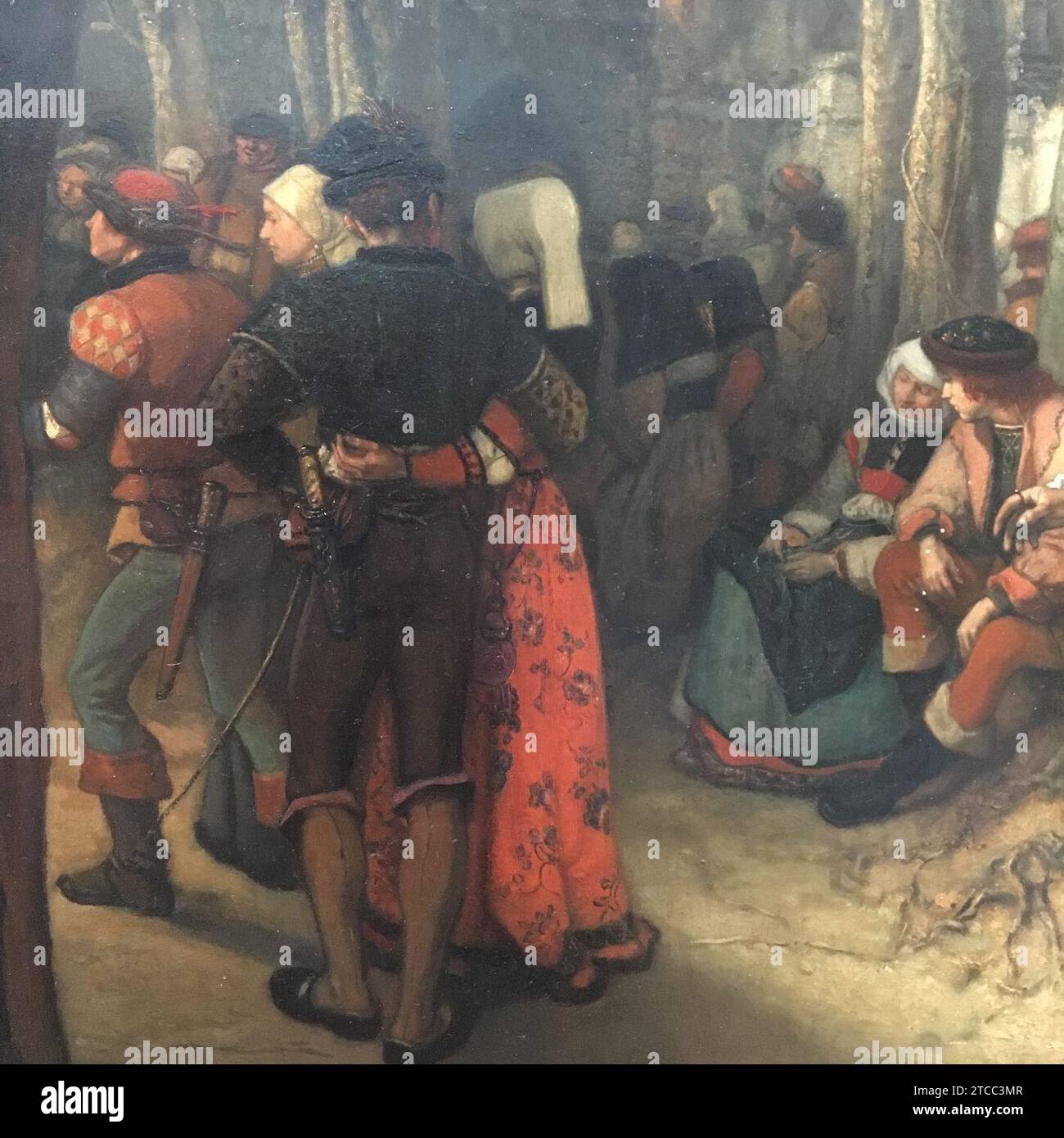 - Henri Leys - Walk outside the Walls (detail) 01 Stock Photo - Alamy