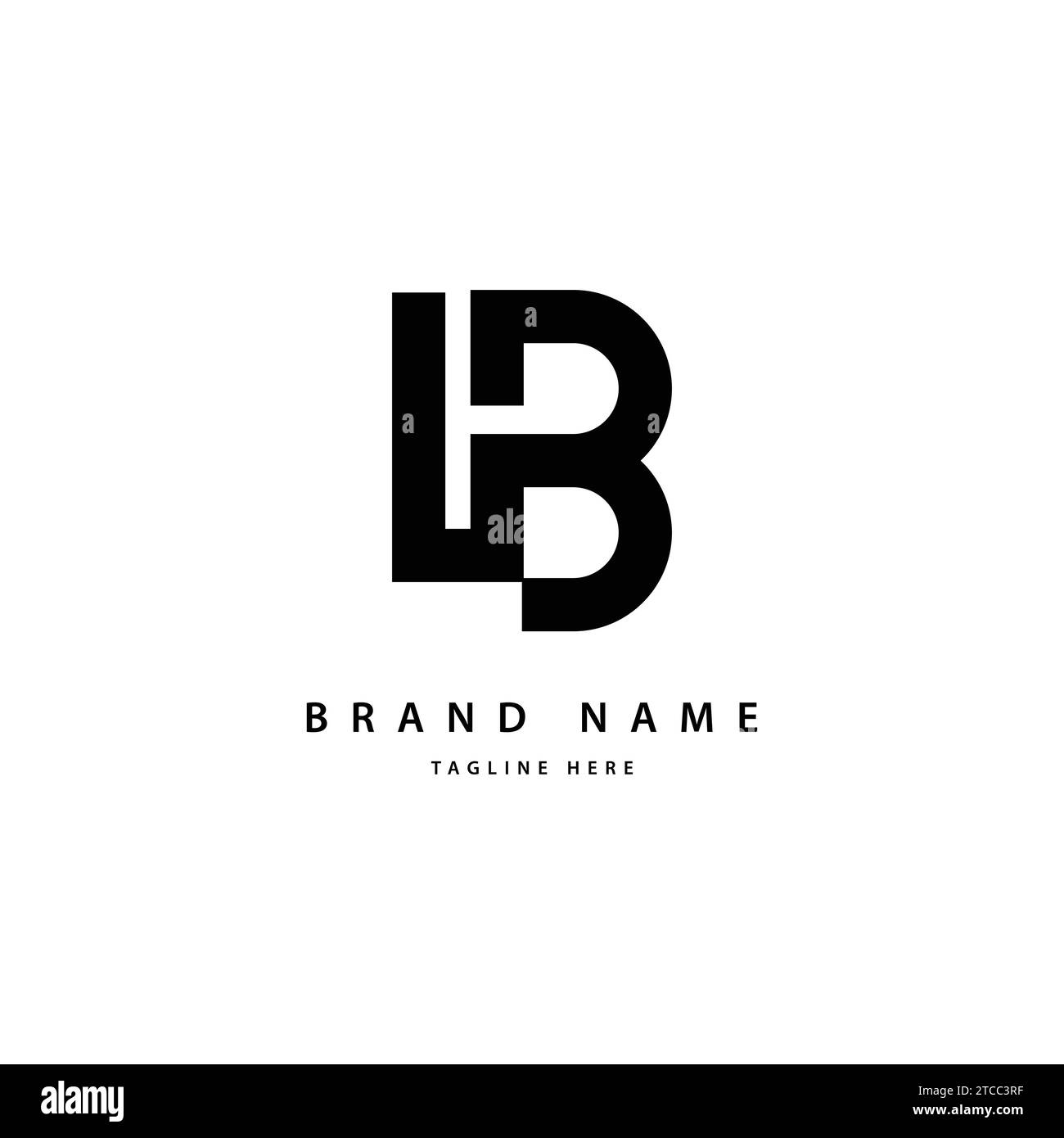 LB vector logo design alphabet template style Stock Vector Image & Art ...