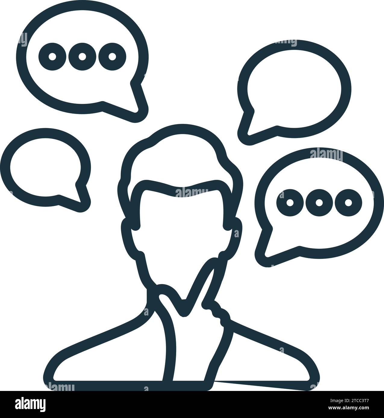 Think icon. Monochrome simple sign from critical thinking collection ...