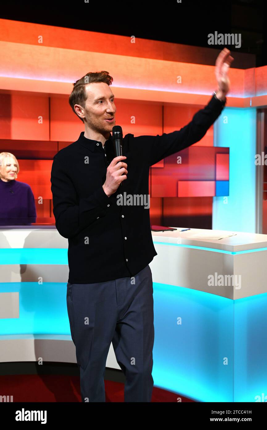Cologne, Germany. 11th Dec, 2023. Presenter Louis Klamroth in his ARD ...
