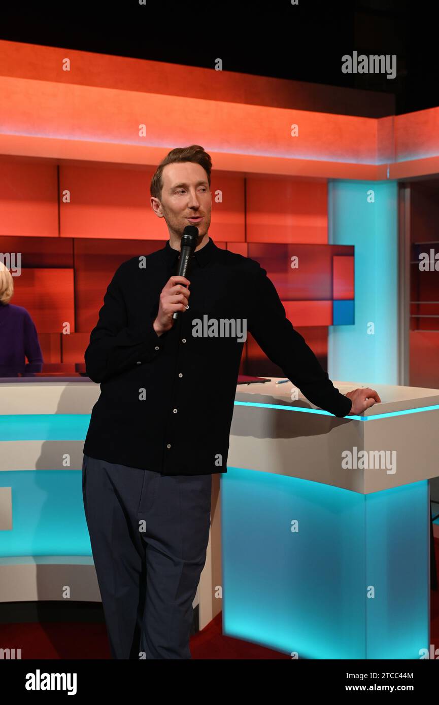 Cologne, Germany. 11th Dec, 2023. Presenter Louis Klamroth in his ARD ...