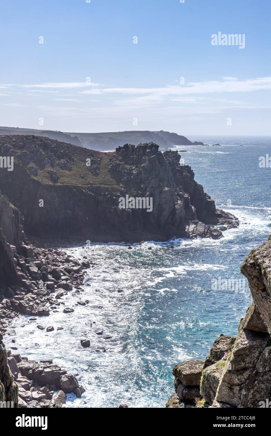 Cornwall coast line Stock Photo - Alamy