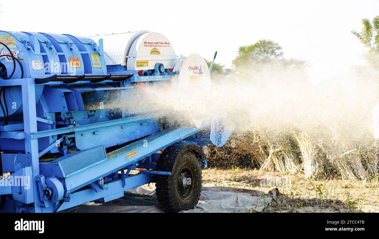 23 August 2023 Jaipur, Rajasthan, India. Indian Farmer stand and ...