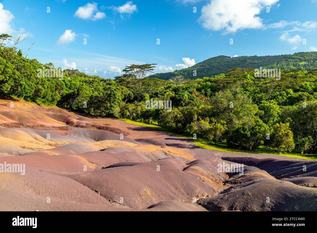 Seven coloured earth (sandstone formation with seven colours) on ...