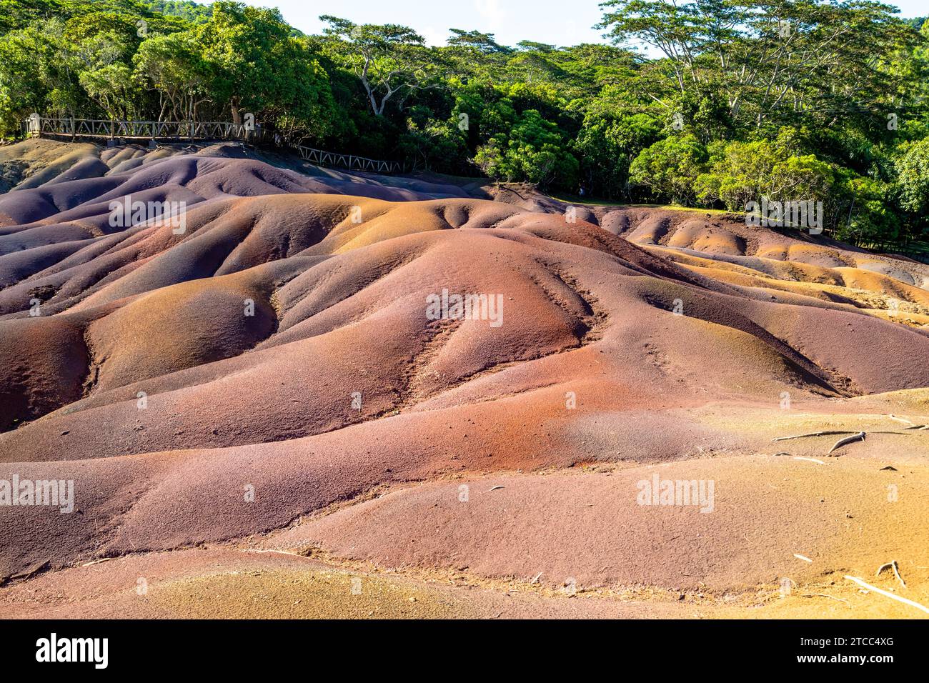 Seven coloured earth (sandstone formation with seven colours) on ...