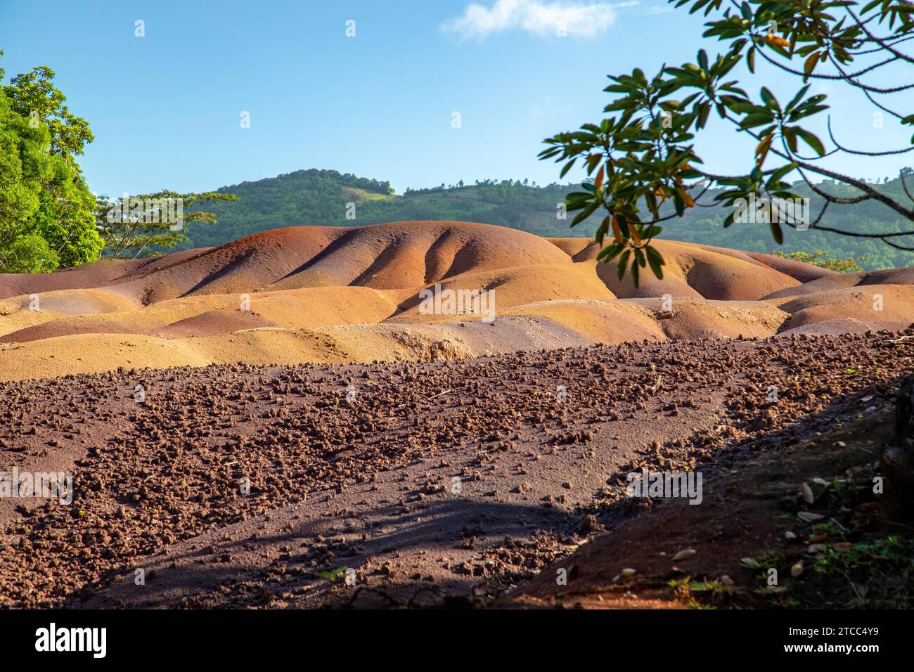 Seven coloured earth (sandstone formation with seven colours) on ...