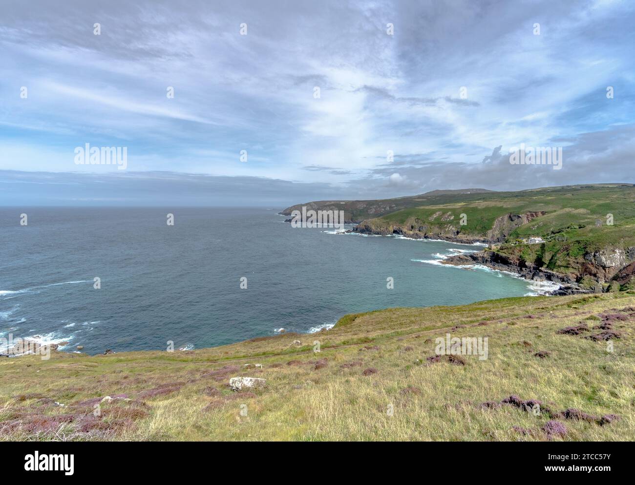 Cornwall coast line Stock Photo - Alamy