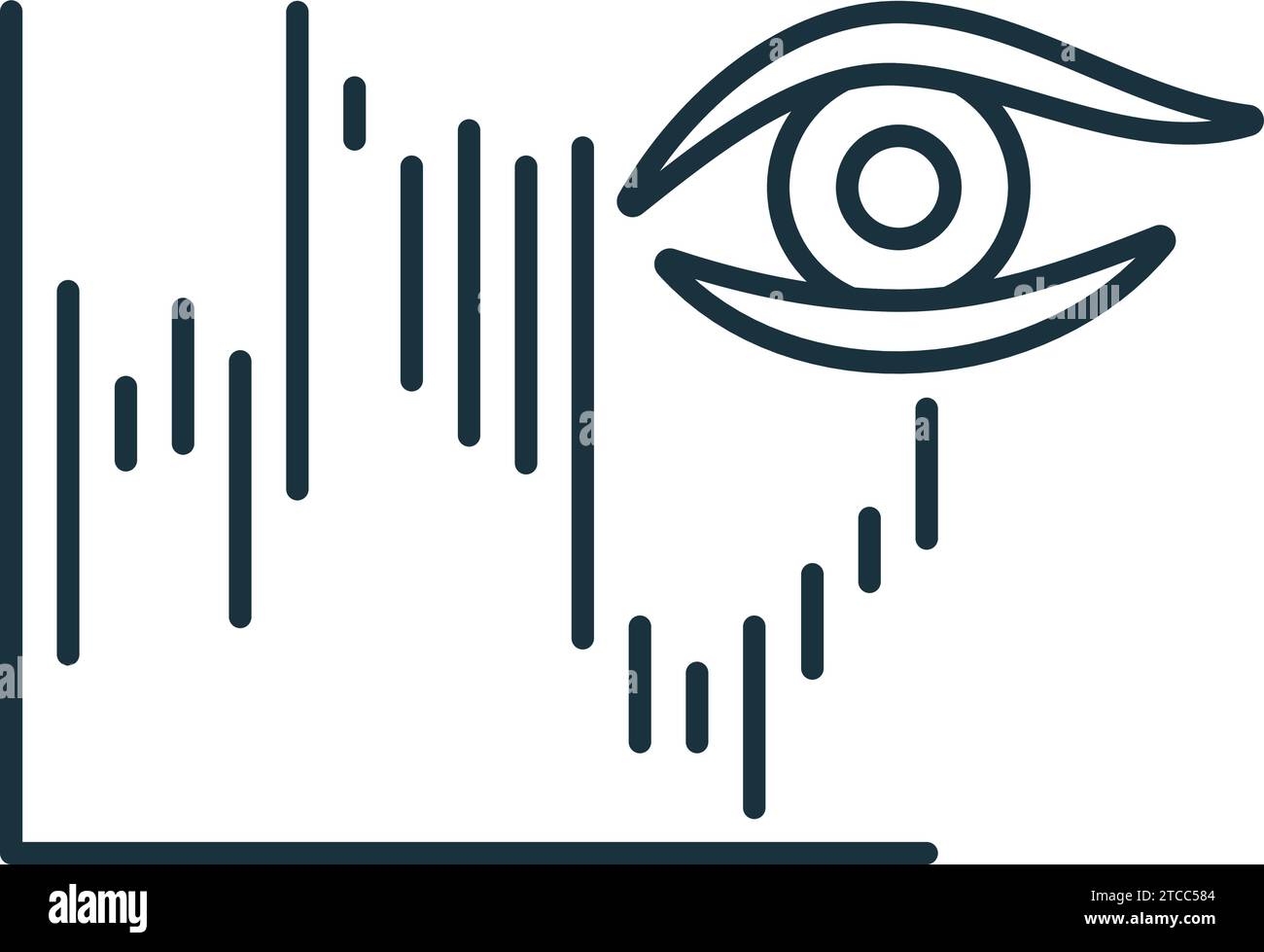 Monitoring Icon Monochrome Simple Sign From Data Analytics Collection