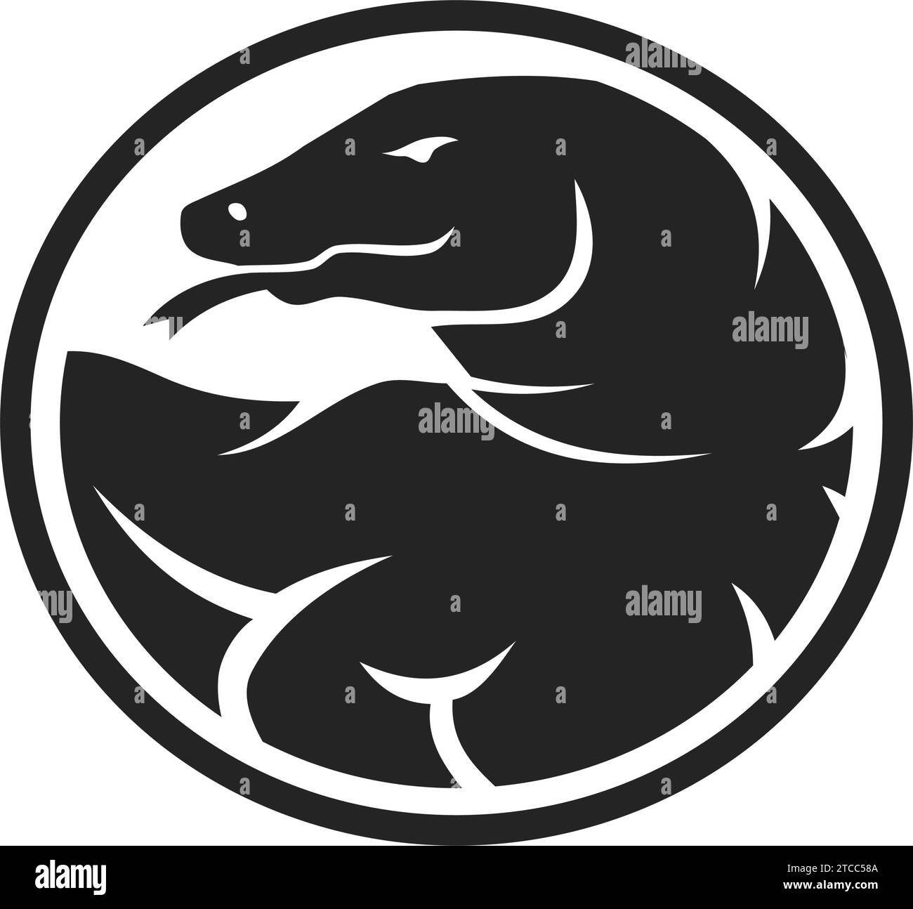 Komodo dragon logo Black and White Stock Photos & Images - Alamy