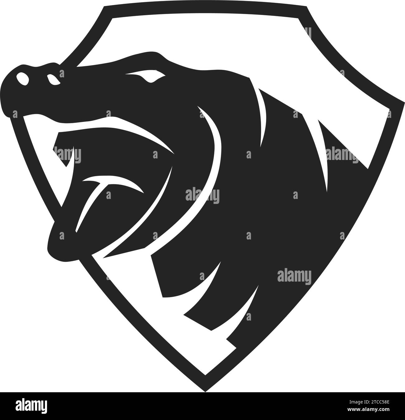 Komodo dragon logo Black and White Stock Photos & Images - Alamy