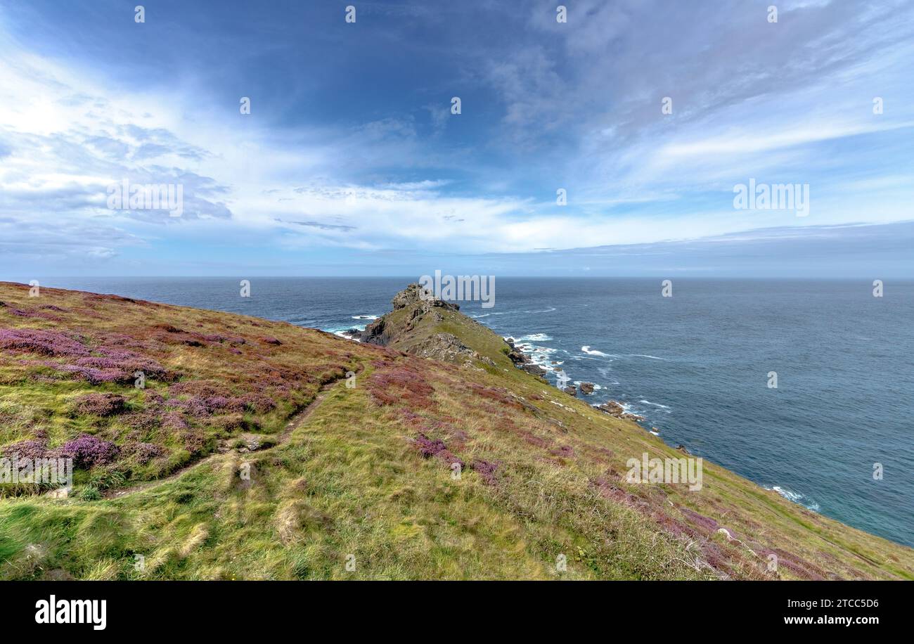 Cornwall coast line Stock Photo - Alamy