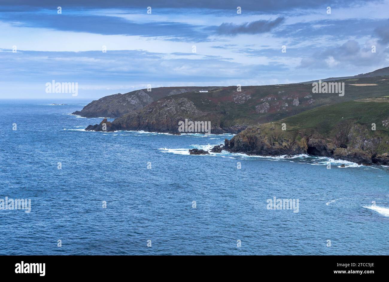 Cornwall coast line Stock Photo - Alamy