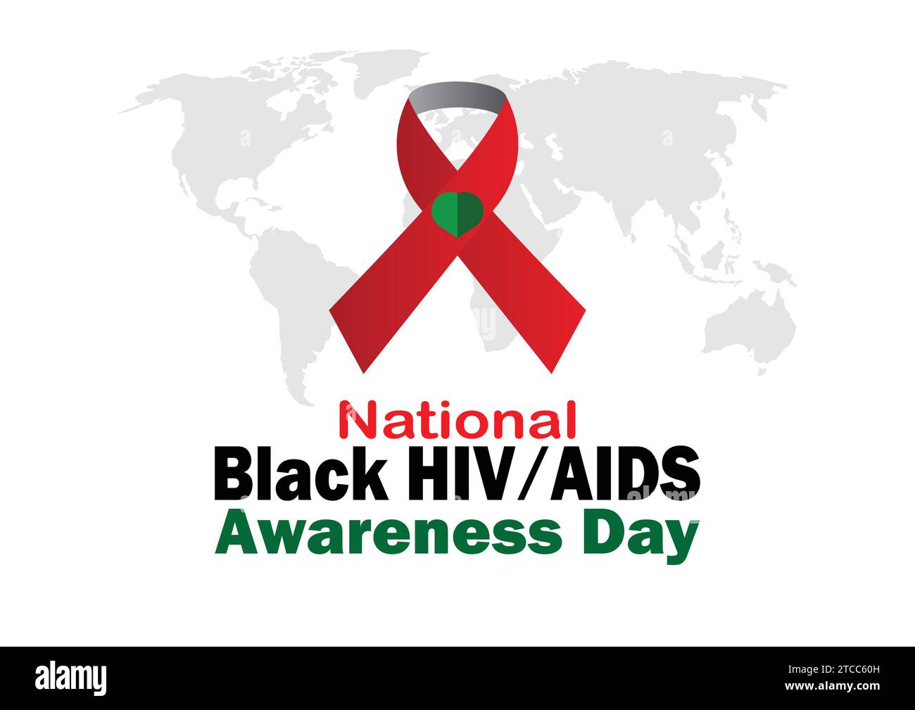 National Black Hiv Aids Awareness Day Vector illustration. Suitable for ...