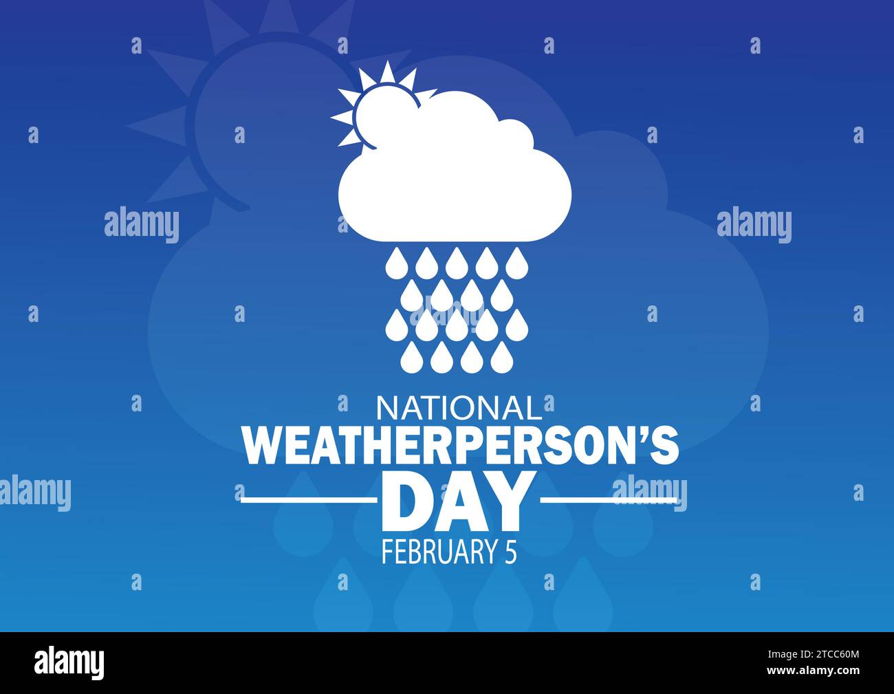 National Weatherperson's Day Vector illustration. February 5. Holiday ...