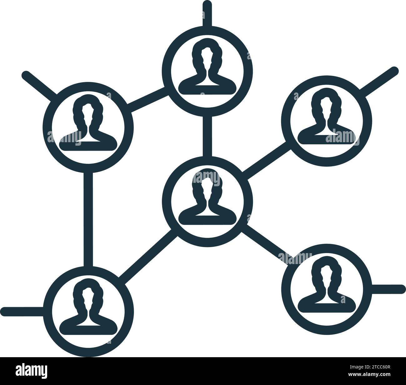 Network Icon Monochrome Simple Sign From Data Analytics Collection