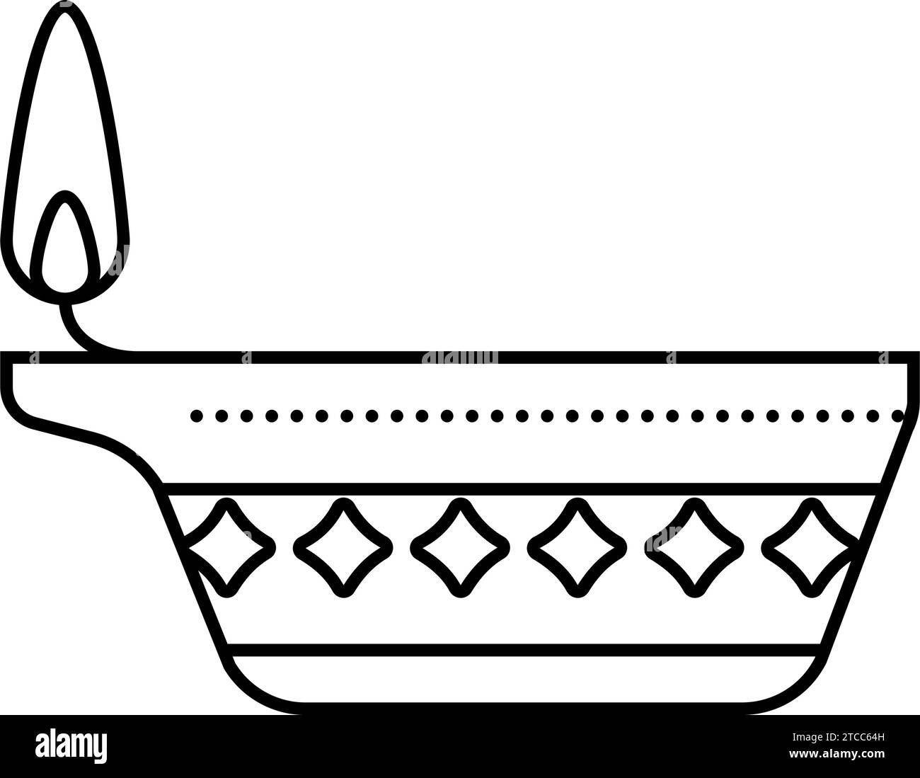 Diya outline Cut Out Stock Images & Pictures - Alamy