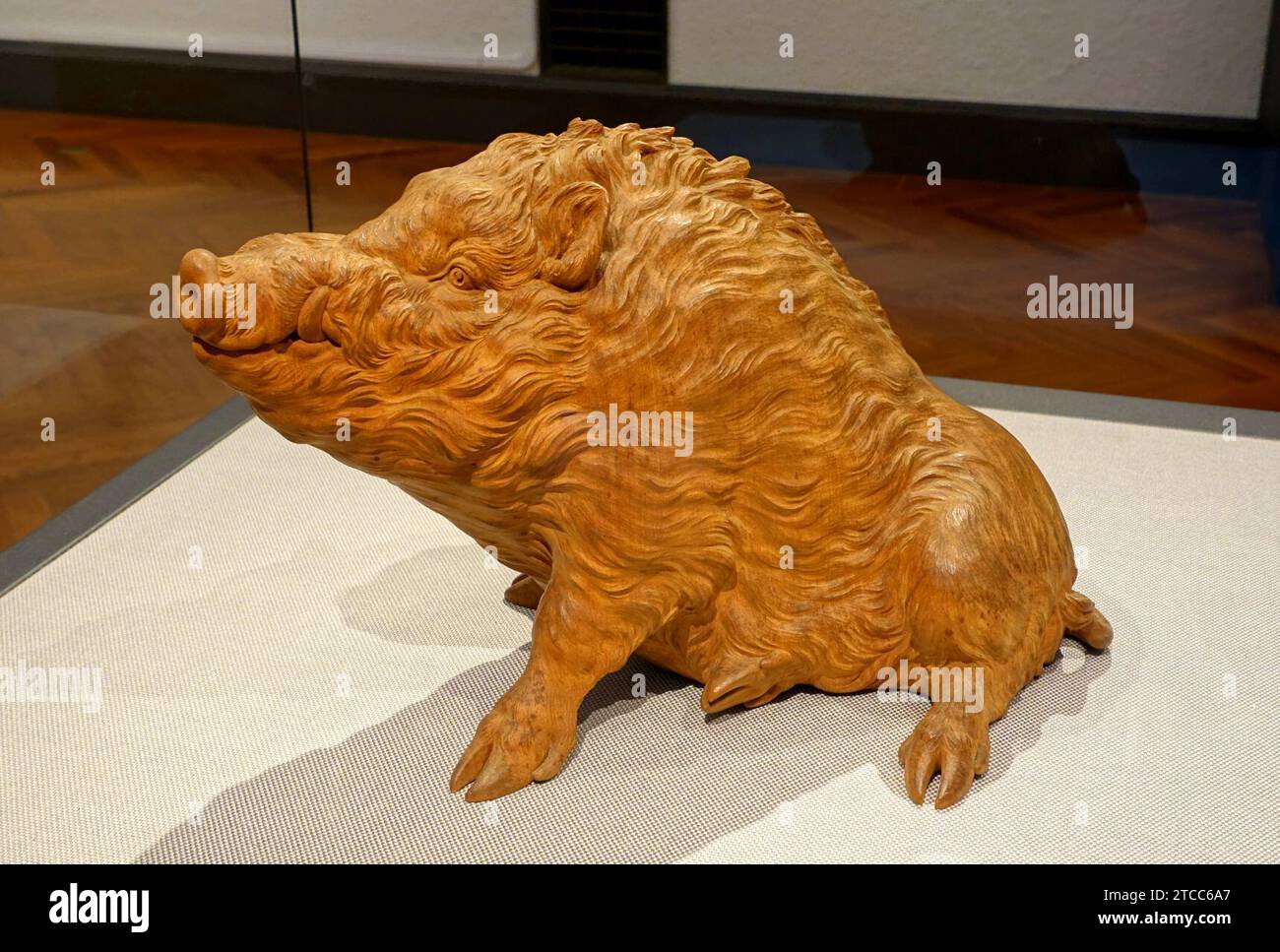 Wild Boar by Ishikawa Komoi (1852-1913), Japan, dated 1912 AD, wood ...