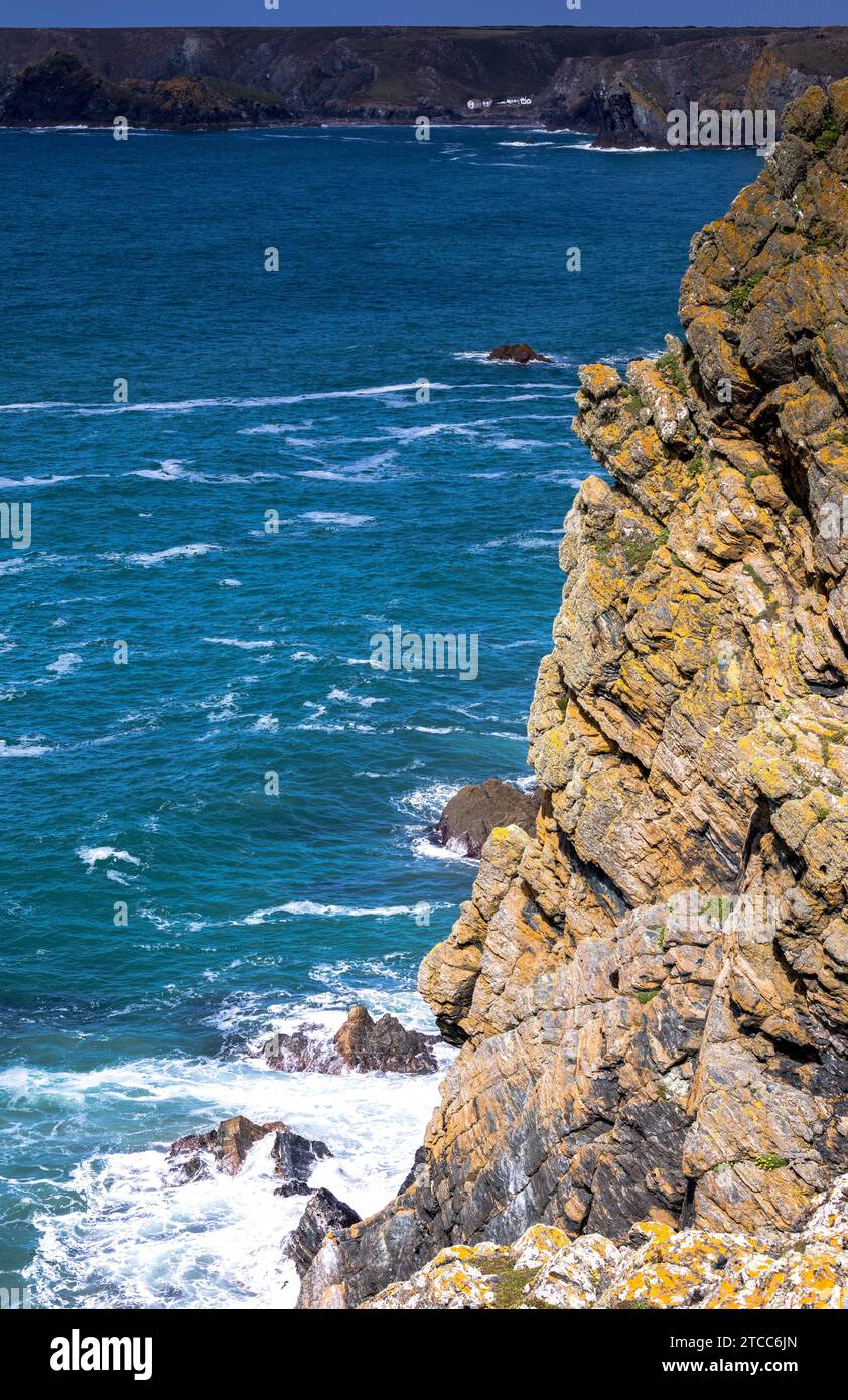 Cornwall coast line Stock Photo - Alamy