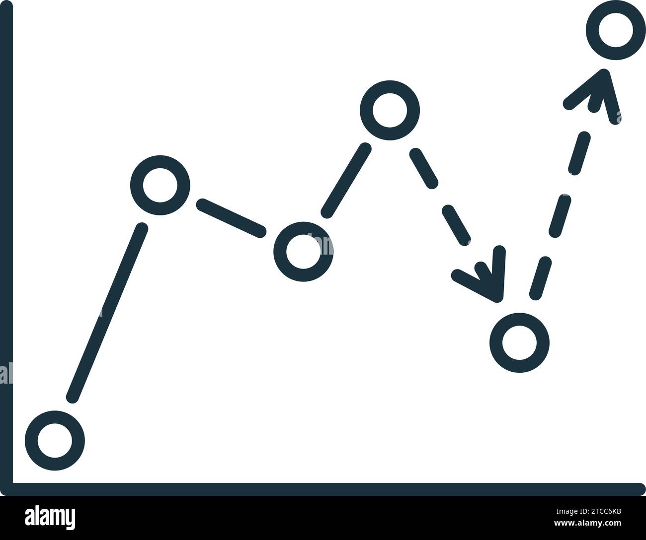 Predictive analytics icon. Monochrome simple sign from data analytics ... Predictive analytics icon. Monochrome simple sign from data analytics ...