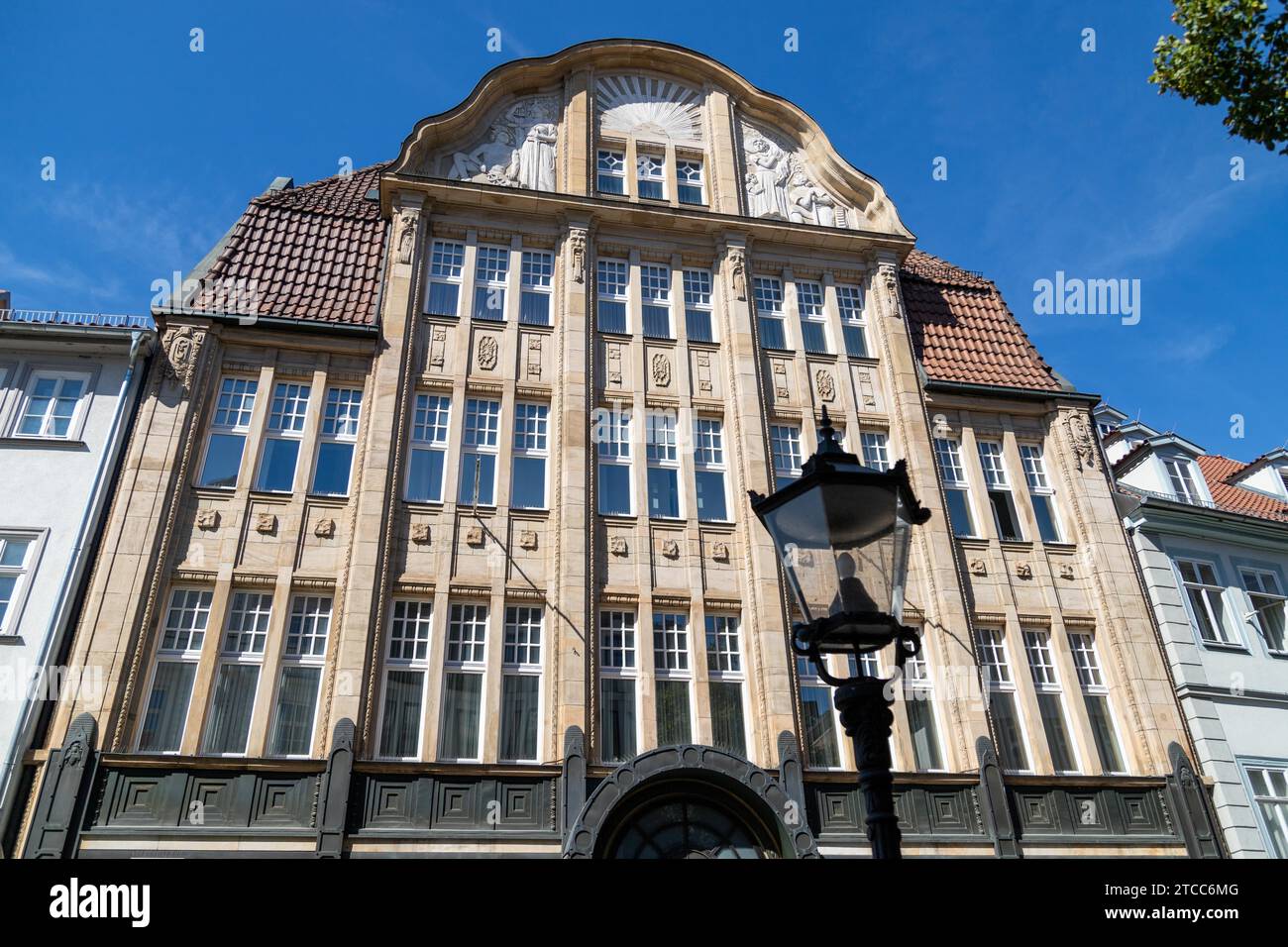 Facade of a historic residential and commercial building from 1908 to ...