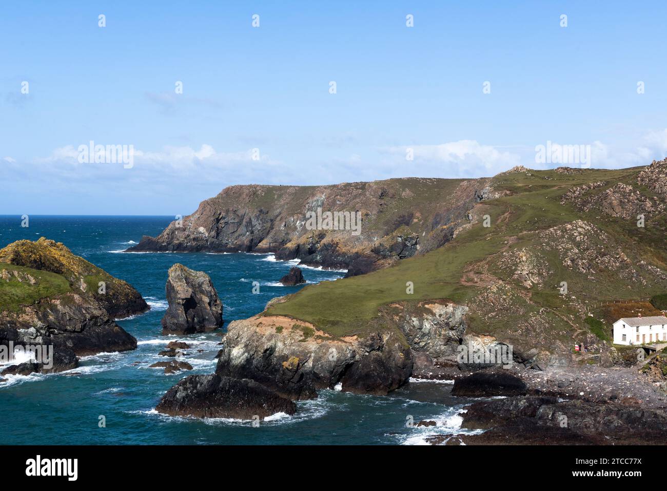 Cornwall coast line Stock Photo - Alamy