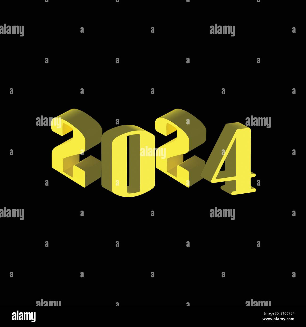 2024 3d text effect vector illustration design Stock Vector Image & Art ...