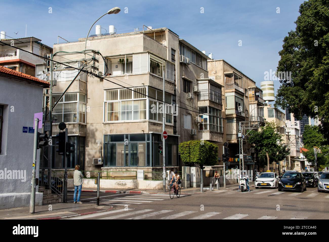 Tel Aviv, Israel - December 10, 2023 Urban landscape and architecture ...