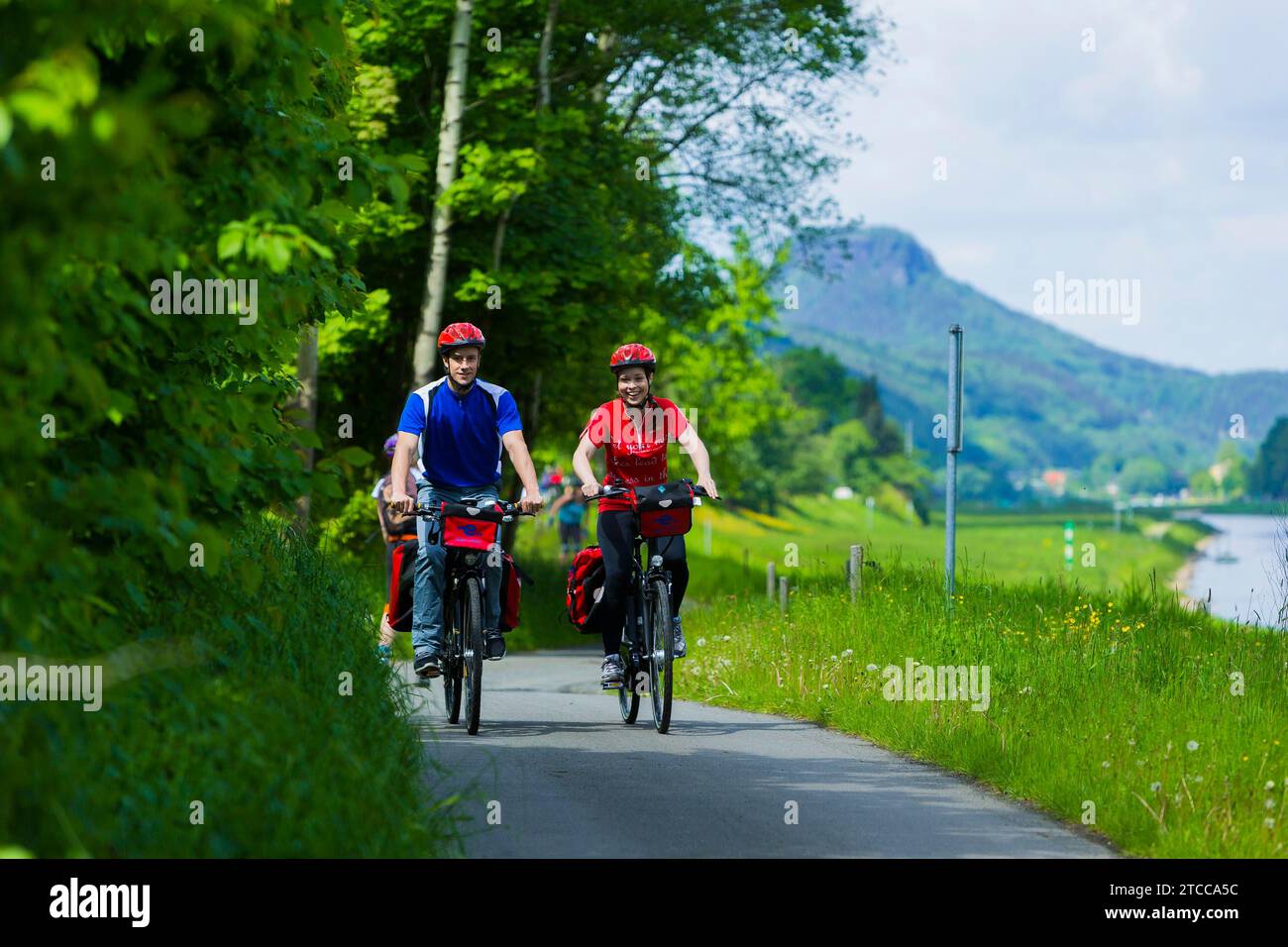 Elbe Cycle Route Stock Photo - Alamy