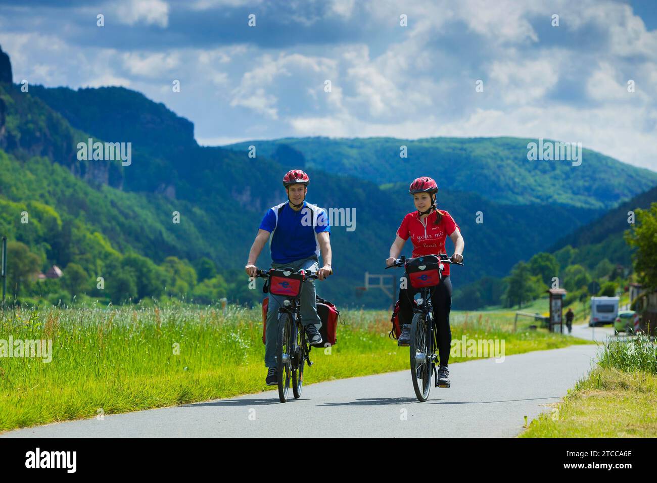 Elbe Cycle Route Stock Photo - Alamy