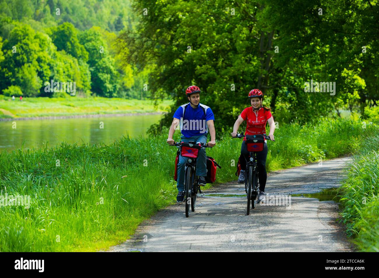 Elbe Cycle Route Stock Photo - Alamy