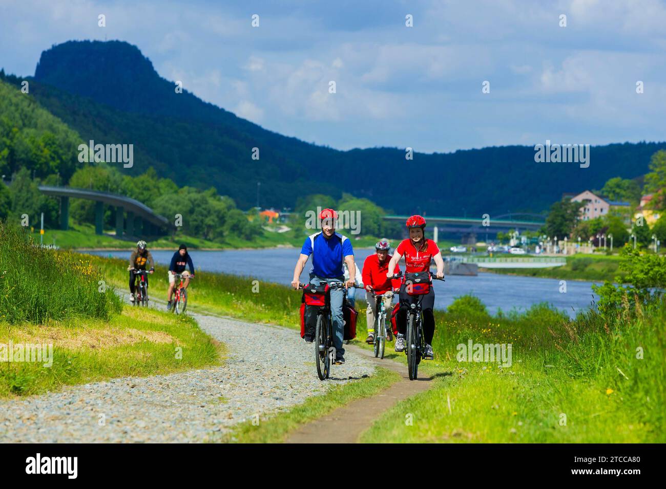 Elbe Cycle Route Stock Photo - Alamy