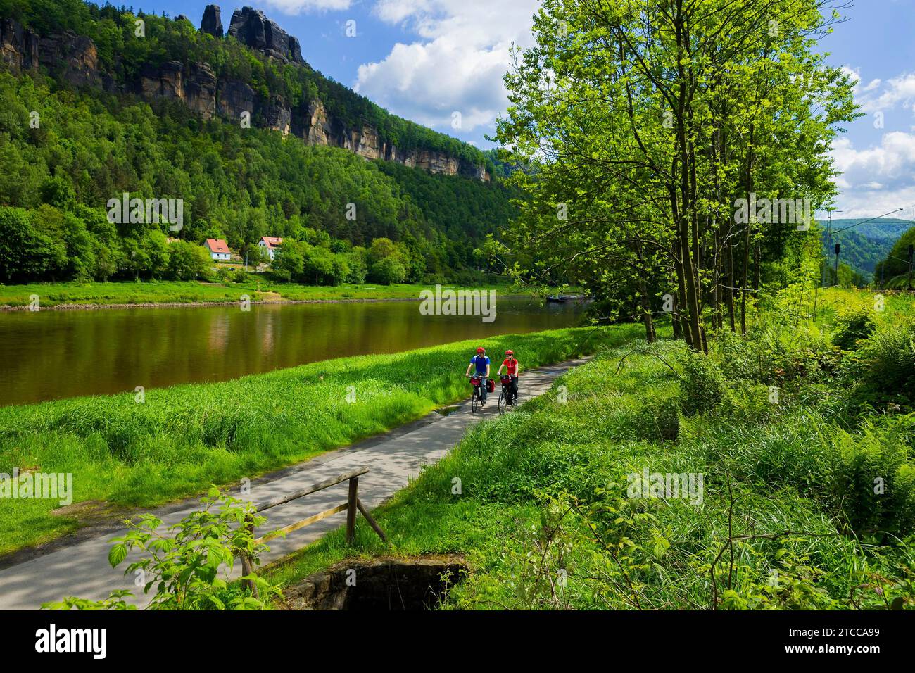 Elbe Cycle Route Stock Photo - Alamy
