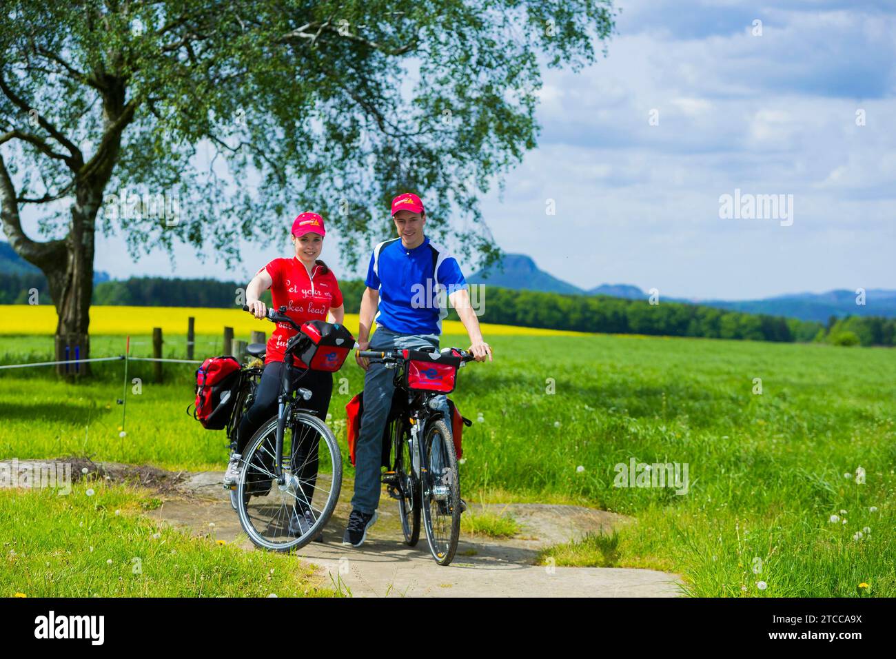 Elbe Cycle Route Stock Photo - Alamy