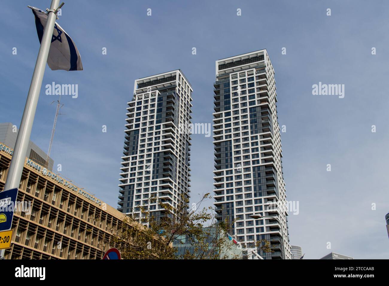 Tel Aviv, Israel - December 10, 2023 Urban landscape and architecture ...