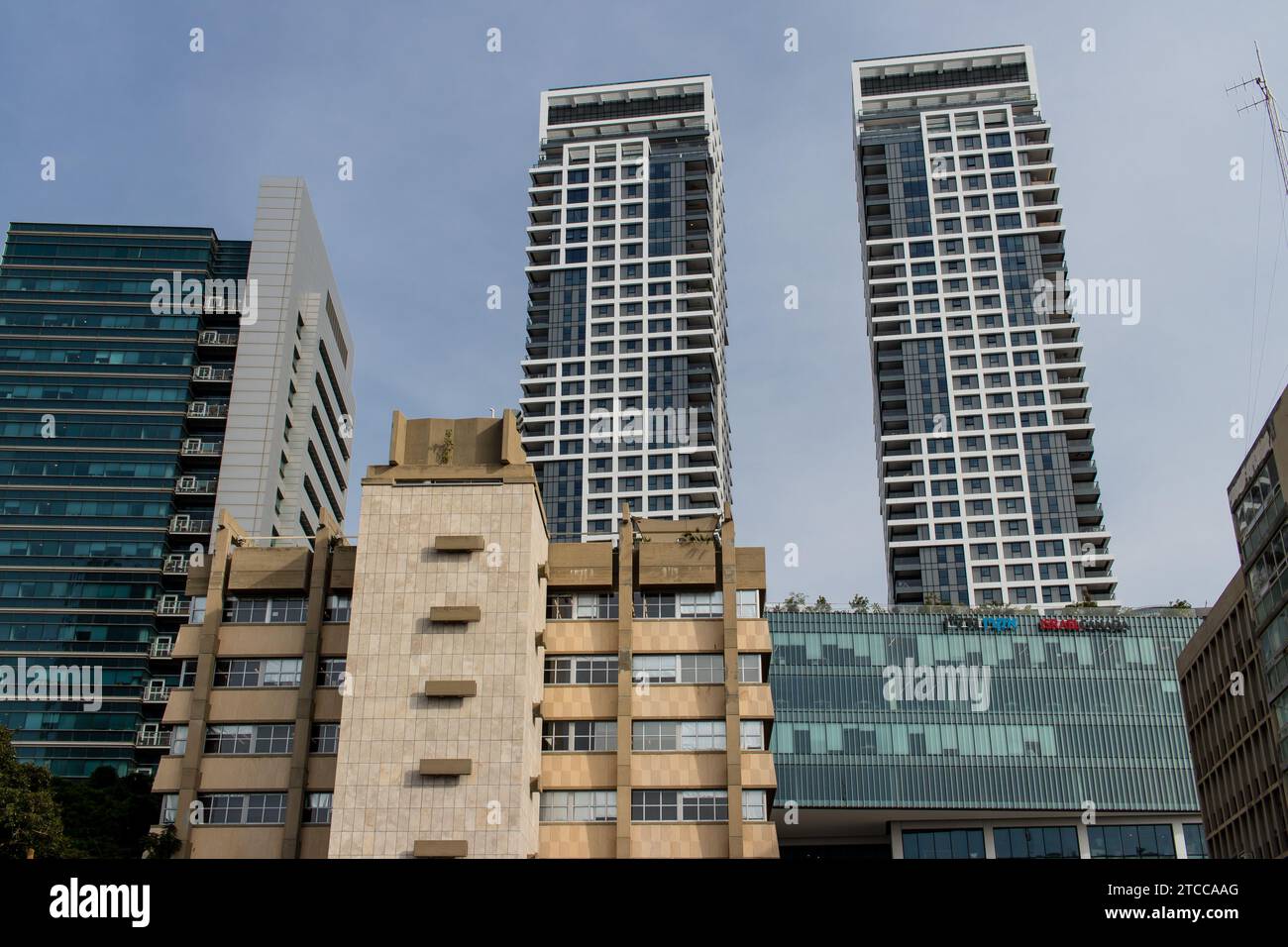 Tel Aviv, Israel - December 10, 2023 Urban landscape and architecture ...