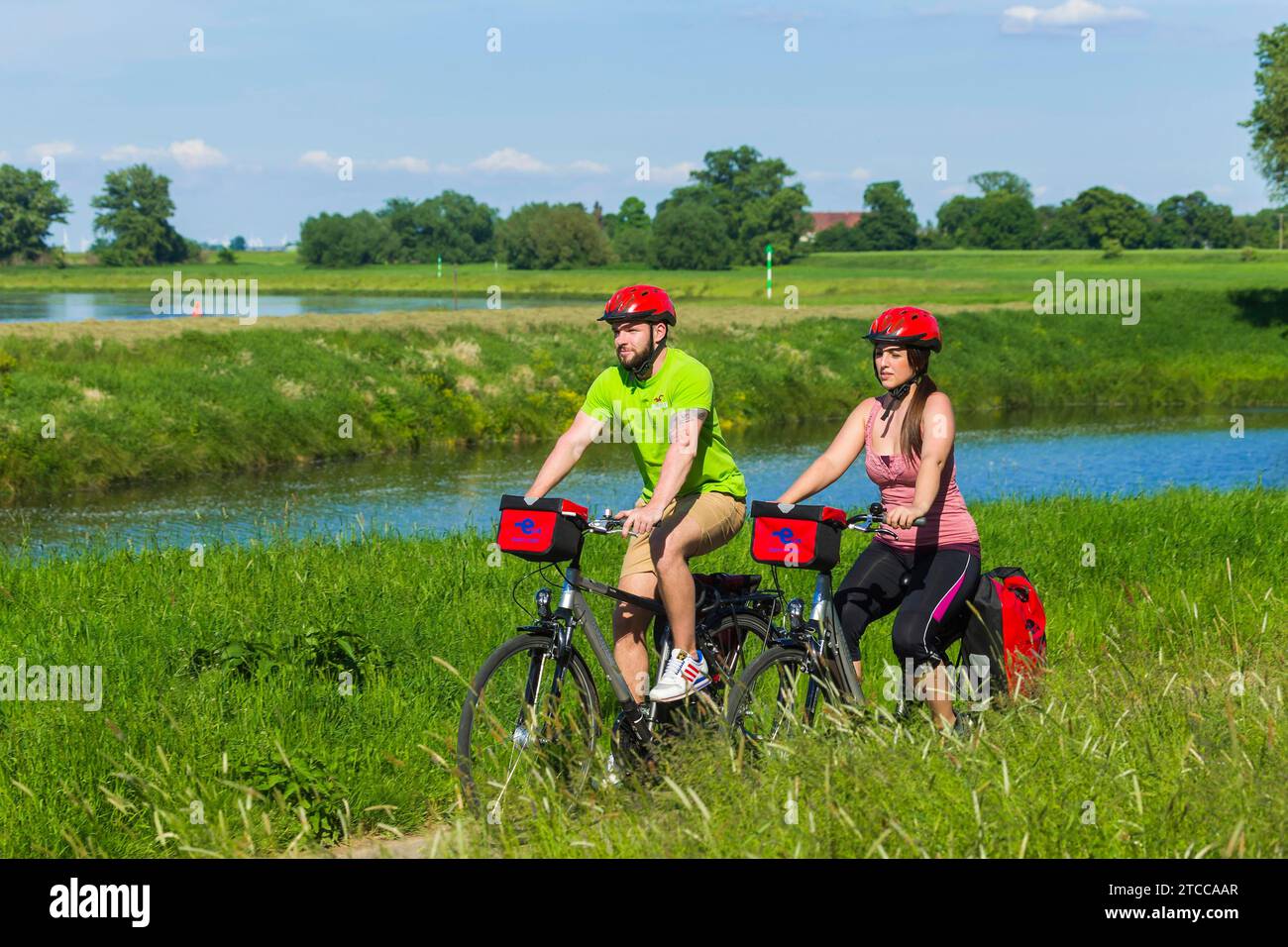Elbe Cycle Route Stock Photo - Alamy