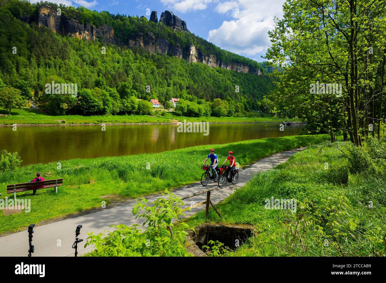 Elbe Cycle Route Stock Photo - Alamy