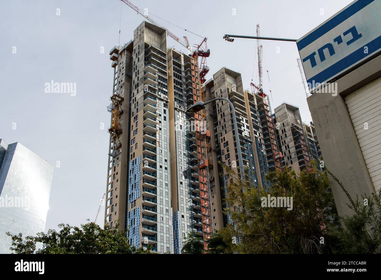 Tel Aviv, Israel - December 10, 2023 Urban landscape and architecture ...